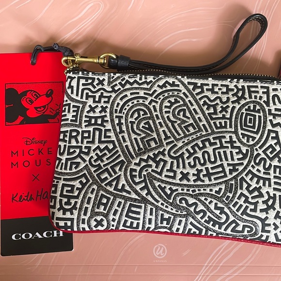 Coach | Bags | Authentic Coach Disney Keith Haring Mickey Mouse Pouch ...